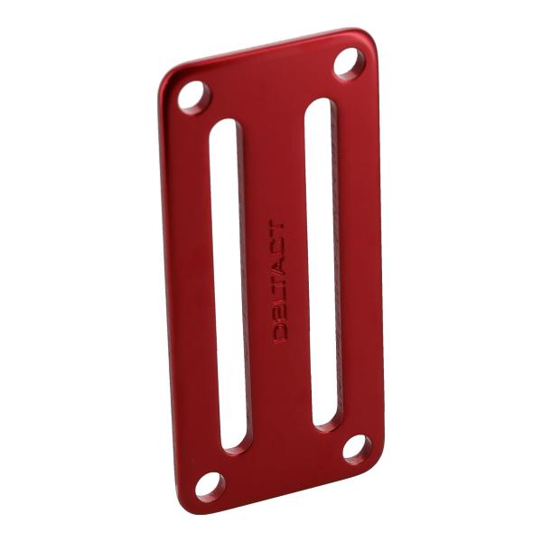 ・●サイズ：83×38×2.5mm・●重量：20g・●カラー：レッド・●材質：アルミ合金・●許容荷重3kg以下