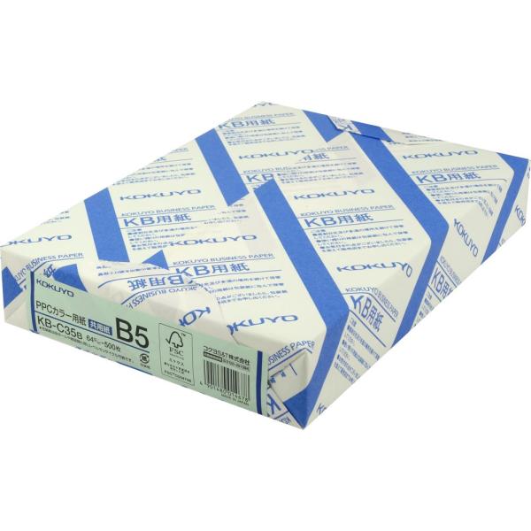 ・【サイズ】B5・【枚数】500枚・【紙厚(坪量・厚み)】64g/m2・0.09mm・【仕様】FSC認証パルプ使用(FSCミックス)・書類の分類や表紙など、いろいろな用途にご利用いただけるカラーコピー用紙です。