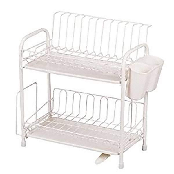 ・製品サイズ:(約)幅395×奥行210×高さ390mm(ポケット含まず)・製品重量:(約)1.12kg・材質:本体・まな板受け/鉄(エポキシ樹脂塗装)、トレー・水切りポケット/ポリプロピレン(耐熱温度80度)、チェーン/ステンレス鋼、保護...