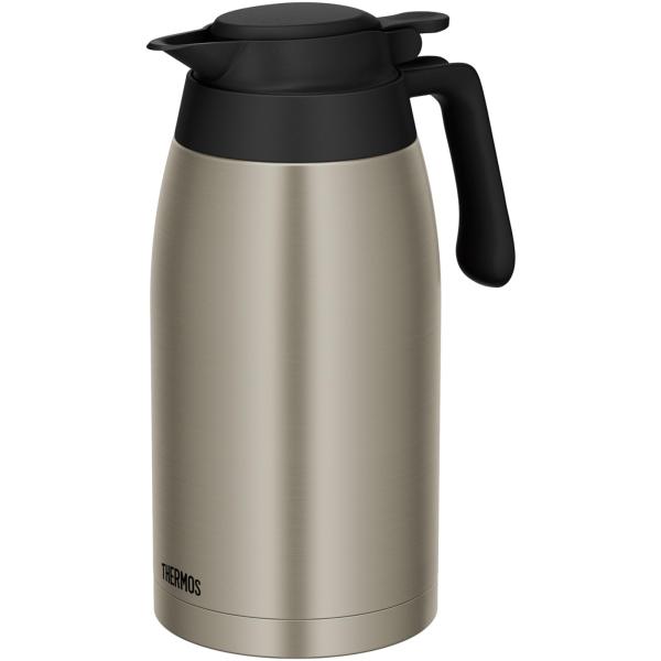 ・食洗機対応の卓上ポットが新登場！・本体サイズ(約):幅18.5×奥行12.5×高さ27.0cm、本体重量(約):700g、容量:2.0L・生産国:中国・保温効力：75℃以上（10時間）/ 保冷効力：10℃以下（10時間）・素材:内びん：ス...