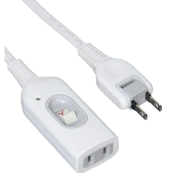 ・中間スイッチ付きで機器のON・OFFができ、お手持ちのスイッチなしのタップもスイッチ付きにできます。・通電確認ランプ付きなので、一目で使用状況が確認できます。・恐ろしいコンセント火災を予防する、絶縁キャップ付きスイングプラグです。・定格容...