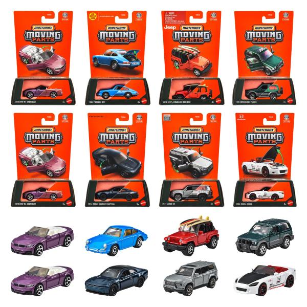 ・【内容】「マッチボックス」から、各車種ギミックが付いたムービングパーツの新アソートが登場！各車種のギミックが一目で分かるパッケージも特徴です。今回のアソートでは、新金型として「1964 ポルシェ 911」がラインアップ！・【内訳】2196...