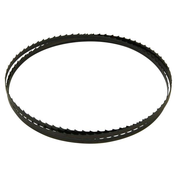 ・用途:SWB-200N用替刃・特徴:厚板の切断、堅い木の切断、円・曲線の切断に適している・サイズ:刃幅6.35mm×周長1430mm×刃厚0.5mm・刃数:4山/インチ・適合機種:SK11バンドソーSWB-250・SWB-200N