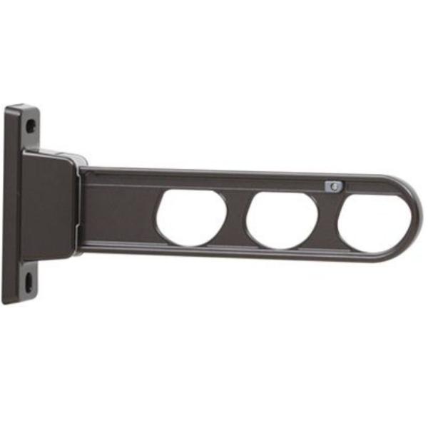 ・入り数:1本入・色:ダークブロンズ・サイズ:アーム長さ/350mm・重量:1100g・材質:本体/アルミダイカスト(塗装仕上)、樹脂パーツ/ポリアセタール・洗濯物目安荷重:30kg(2本1組)・仕様:低い位置に洗濯物が干せる腰壁用物干し。...