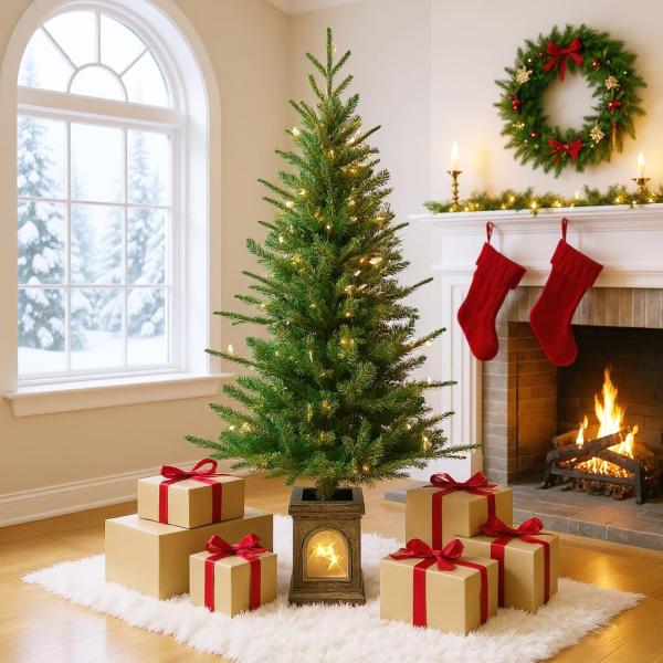 ・(1)【クリスマスの象徴としてのツリー】16世紀ドイツ発祥の伝統を受け継ぎ、生命の木として家族や友人との絆を象徴するクリスマスツリー。温かな灯りとともに、特別なひとときを演出します。・(2)【リアルな枝葉デザインで高級感アップ】本物のモミ...