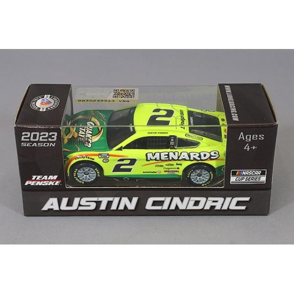 2023年のNASCARカップシリーズでオースティン・シンドリックがドライブするフォード・マスタングを再現する1/64スケールのダイキャストモデル完成品です。オートクラブ・スピードウェイでのレースではシンドリックのマシンは彼が所属するチーム...