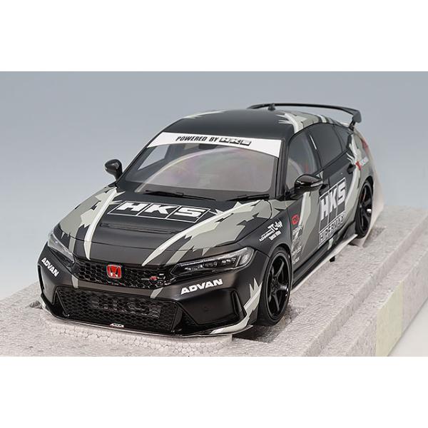 ■ダイキャストモデル（フル開閉機構）※ディスプレイエンジンは付属いたしません ■ホンダ・シビック タイプR（FL5）HKS  FL5型シビックタイプRをベースに忠実に再現。チャンピオンシップホワイト、そしてマットブラックのボディに大胆に描か...