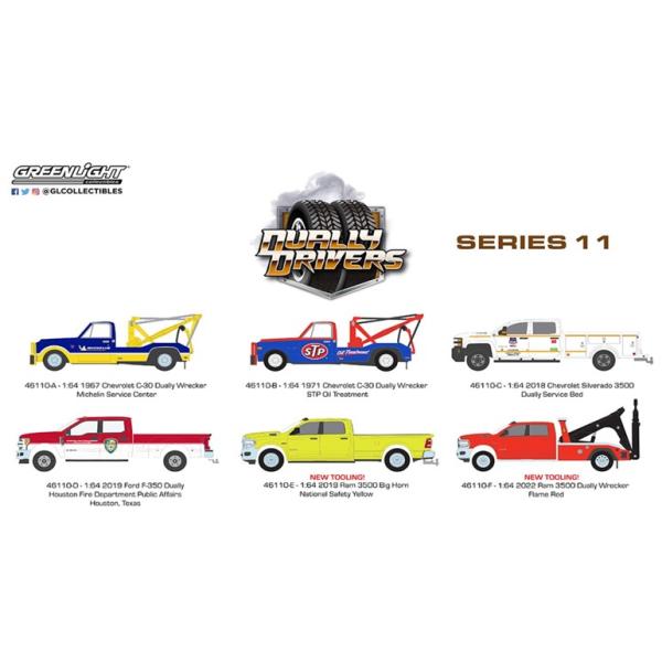 ●1967 シボレー C-30 デュアルレッカー Michelin Service Center　●1971 シボレー C-30 デュアルレッカー STP Oil Treatment　●2018 シボレー シルバラード 3500 デュアル ...