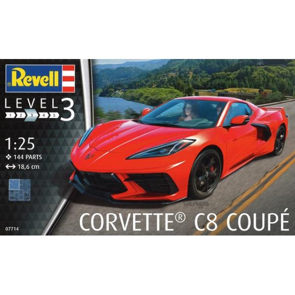 ミッドシップエンジンを搭載した8代目コルベットを完全新金型でキット化！