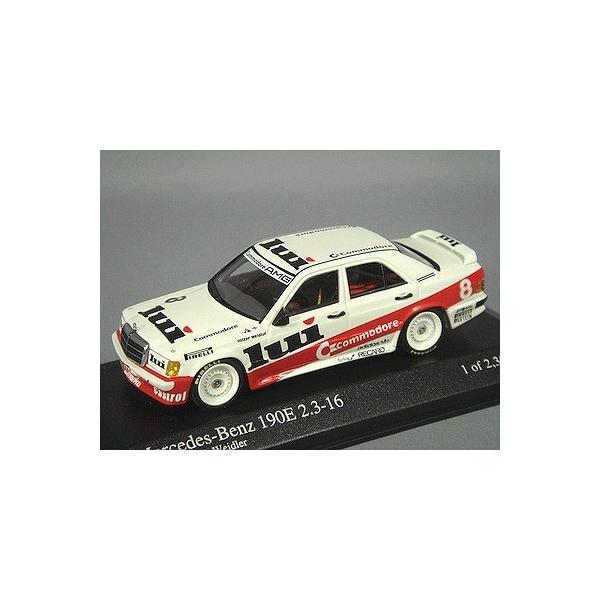 ミニチャンプス 1/43 メルセデスベンツ 190 E 2.3-16 'COMMODORE' 1986 DTM #8 V.ヴァイドラー