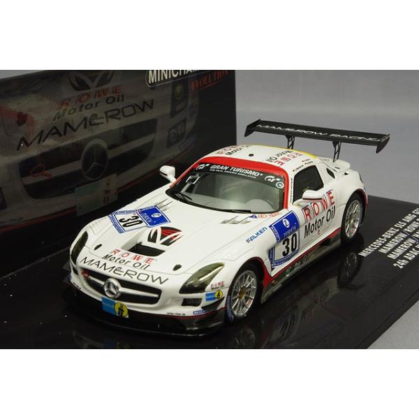 ミニチャンプス 1/43 メルセデスベンツ SLS AMG GT3 "MAMEROW/ROWE" 2011 ニュル24H #30 MAMEROW / HAHNE / KAFFER