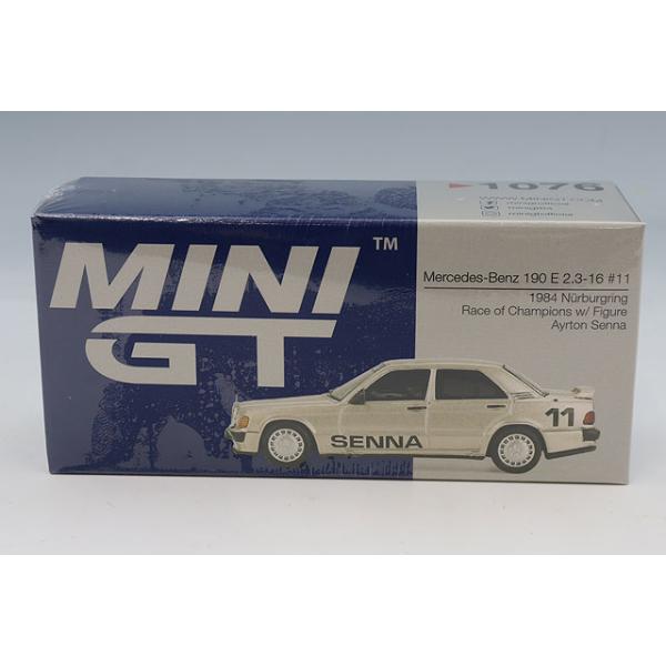 1984年ニュルブルクリンク "レース オブ チャンピオンズ"にて、見事アイルトン・セナが優勝を記録した「メルセデス ベンツ 190E」。　運転席にはセナのフィギュアが付いており、細部までこだわりが詰め込まれています。