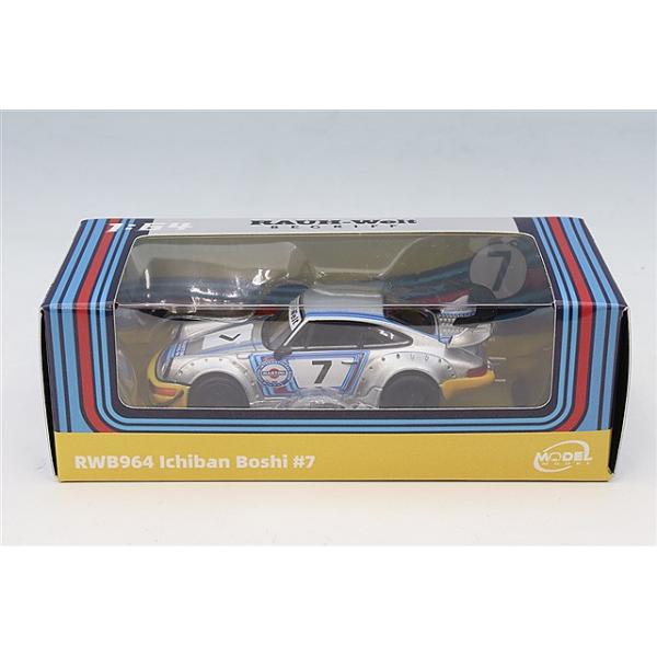 新ブランド "MODEL MODEL"から "RWB964 Ichiban Boshi #7"のご案内です。世界的に有名なRWBを再現したデモカーです。18インチのマイスターS1タイプホイールを装着。大型リアウイング、ワイドフェンダー、リア...