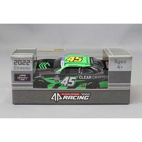 モデルは2022年10月にタラデガ・スーパースピードウェイで開催されたNASCAR Xfinityシリーズの1戦でアルファ・プライムレーシングのドライバー、シーザー・バカレラがドライブしたシボレー・カマロを再現した1/64スケールのダイキャ...