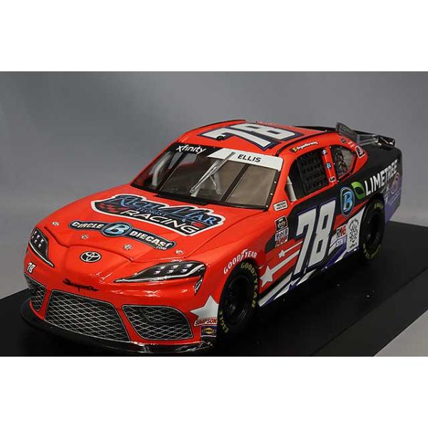 2021年のNASCAR Xfinityシリーズにスポット参戦しているライアン・エリスがドライブするトヨタ・スープラを1/64スケールで再現したダイキャストモデル完成品です。　2021年7月4日にウイスコンシン州にあるロード・アメリカで開催...