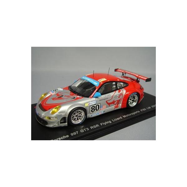 スパーク 1/43 ポルシェ 997 GT3 RSR フライング リザード 2008 ルマン24H #80 J.Bergmeister / J.v.Overbeek / S.Neiman