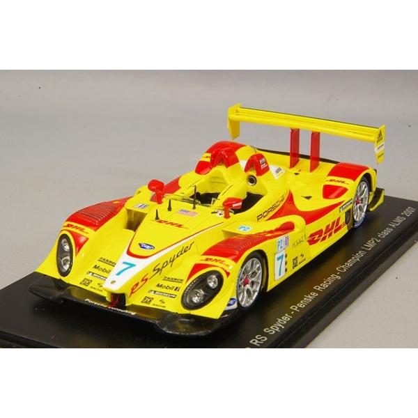スパーク 1/43 ポルシェ RS スパイダー Penske 2007 ALMS LMP2クラス チャンピオン #7 R.デュマ/T.ベルンハルト