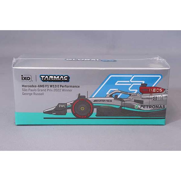 2022年開催のブラジル サンパウログランプリのウィナー「Mercedes-AMG F1 W13E #63」を1/64スケールダイキャスト素材でモデル化。ドライバーはG.ラッセル。フロントウィングに前後サスペンションまわり、リヤウィング等、...