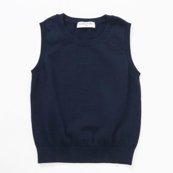 ■商品名クルーネックコットンベストCHOPIN/ショパン■原産国中国■素材綿 100%■サイズ＊対応サイズ90サイズ＝身長85〜95cm / 100サイズ＝身長95〜105cm / 105サイズ＝身長100〜110cm / 110サイズ＝身...