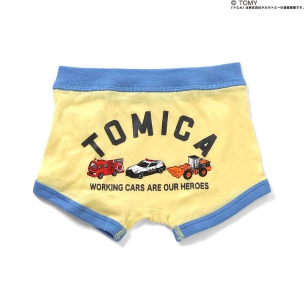 トミカ TOMICA ボクサーパンツ 4枚セット 下着 肌着 インナー パンツ 子供 キッズ ベビー 男の子 男児 乗り物 車 働く車 パトカー 消防車 ブルドーザー ショベルカー プリント 総柄 セット販売 まとめ買い お着替え 通園 通...