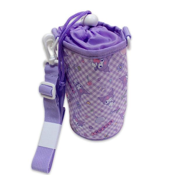 ペットボトルケース ペットボトルカバー ケース カバー ペットボトルホルダー 水筒カバー 保冷 保温 クロミ kuromi Sanrioペットボトルホルダーになります。肩掛けショルダー紐はお子様の成長に合わせて調節可能です。内側はアルミ素材...