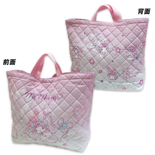 レッスンバッグ キルトバッグ キルトレッスンバッグ 手提げバッグ 上靴 体操服 マイメロディ MY MELODY サンリオ Sanrio 日本製最新柄のキルトレッスンバッグ大になります。週明けや週末には大量の持ち物でいっぱいになりますが上履...