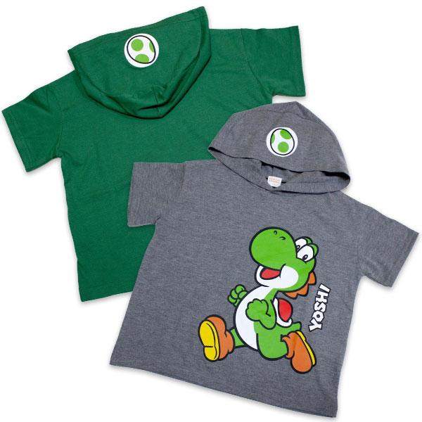 Tシャツ 半袖Tシャツ シャツ 半袖シャツ 半T ハーカー 子供服 男児 スーパーマリオ SUPER MARIO マリオ半袖パーカーTシャツになります。夏にはもちろんのこと長袖Tシャツに重ね着すると春先にも着用できますよ♪【素材】　ポリエス...