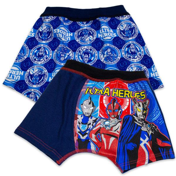 ブリーフ パンツ 子供服パンツ 男の子 キッズインナー 子供肌着 子供パンツ キッズパンツ ウルトラマンオメガ ウルトラヒーローズ ULTRAMAN OMEGA最新柄のボクサーブリーフ2枚組になります。内ももにフィットして動きやすく名前が書...