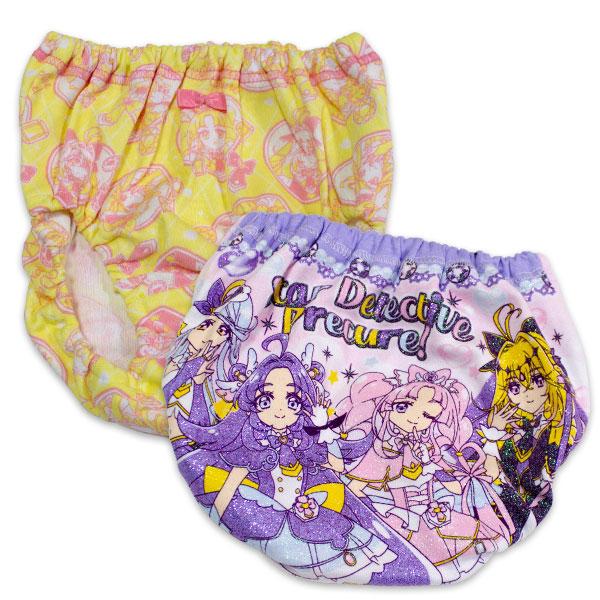 ショーツ インナー 肌着 パンツ 女児ショーツ 下着 キッズパンツ 子供パンツ 名探偵 プリキュア アンサー ミスティック エクレール アルカナ・シャドウ最新柄のショーツ2枚組になります。1枚目は両面プリントで後ろはラメ付きなのでより豪華に...