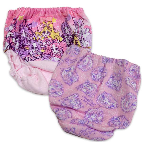 ショーツ インナー 肌着 パンツ 女児ショーツ 下着 キッズパンツ 子供パンツ プリキュアオールスターズ 名探偵プリキュア アンサー ミスティック エクレール ルカナ・シャドウ最新柄のショーツ2枚組になります。1枚目はフロントプリントになり...