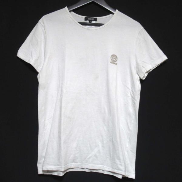 【商品名】VERSACE ヴェルサーチ 2023年モデル メデューサプリント ショートスリーブ 半袖 Tシャツ AUU01005 1A10011 Sサイズ ホワイト【ブランド】VERSACE ヴェルサーチ【対象】メンズ【ランク】A ※使用感...