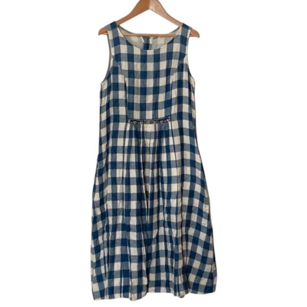 【商品名】CABBAGES＆ROSES キャベジズ＆ローゼズ ギンガムチェック ノースリーブ ワンピース ブルー【ブランド】CABBAGES＆ROSES キャベジズ＆ローゼズ【対象】レディース【ランク】A ※使用感はあるが、傷や汚れの少ない...