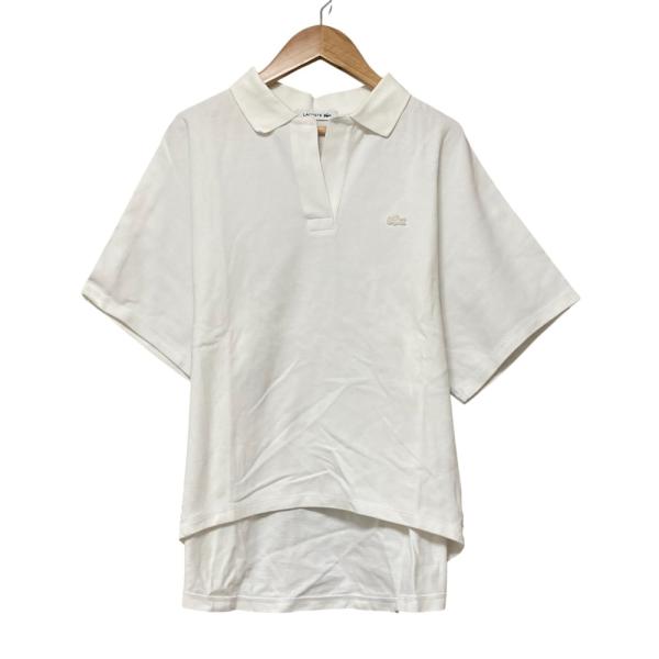 【商品名】LACOSTE ラコステ ハーフスリーブフェミニンポロシャツ カットソー PF070E サイズ40 ホワイト【ブランド】LACOSTE ラコステ【対象】レディース【ランク】A ※使用感はあるが、傷や汚れの少ない商品【カラー】ホワイ...