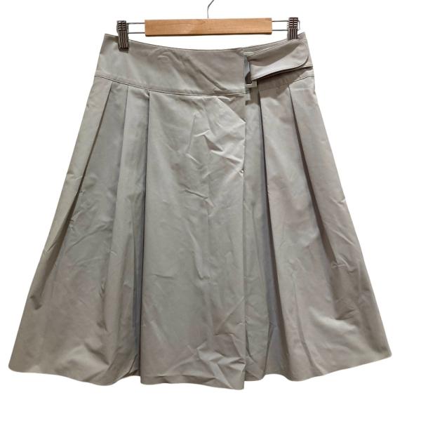 【商品名】DAISY LIN for FOXEY デイジーリン フォクシー ひざ丈 ボックスプリーツ ベルト スカート 35697 サイズ40 グレー【ブランド】DAISY LIN for FOXE デイジーリン フォー フォクシー【対象】...