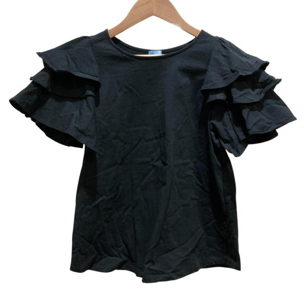 【商品名】組曲 × setsuko sagittaire クミキョク セツコサジテール コラボ joyバスク Tシャツ フリルカットソー F ブラック【ブランド】KUMIKYOKU 組曲【対象】レディース【ランク】SA ※若干の使用感はある...
