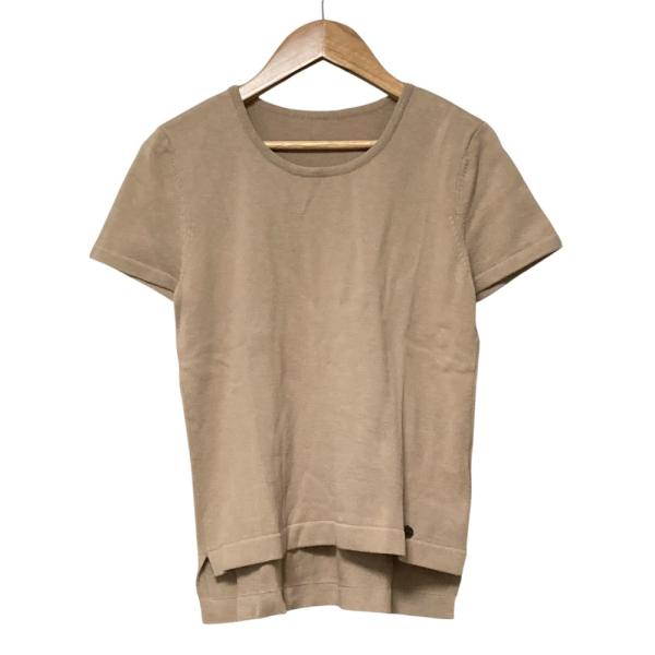 【商品名】DAISY LIN FOXEY デイジーリン フォクシー クルーネック ショートスリーブ ニット カットソー 32319 サイズ40 ベージュ【ブランド】DAISY LIN for FOXE デイジーリン フォー フォクシー【対象...