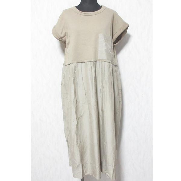 【商品名】PLAIN PEOPLE プレインピープル ポケット ワンピース H551FA249 サイズ2 ベージュ【ブランド】PLAIN PEOPLE プレインピープル【対象】レディース【ランク】SA ※若干の使用感はあるが、全体的に状態の...