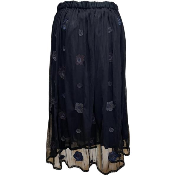 【商品名】QUEENE AND BELLE クイーンアンドベル シアー フラワー刺繍 スカート S ブラック【ブランド】QUEENE AND BELLE クィーンアンドベル【対象】レディース【ランク】A ※使用感はあるが、傷や汚れの少ない商...