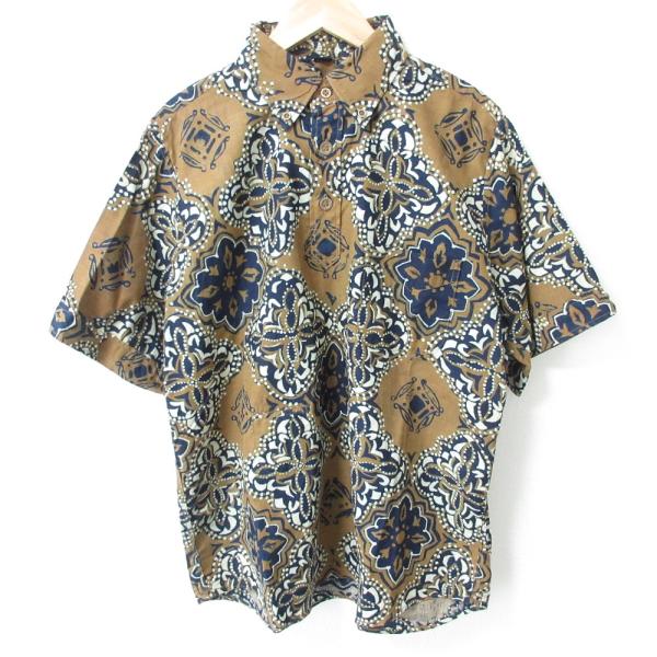 【商品名】21SS 45R フォーティファイブアール バティックプリントのオーシャン半袖シャツ 4063059 インディゴ【ブランド】45R 45rpm フォーティファイブアールピーエム【対象】レディース【ランク】A ※使用感はあるが、傷や...