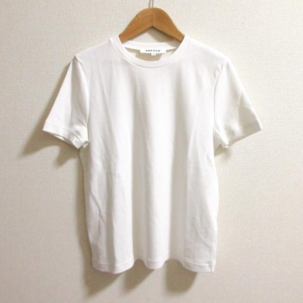 【商品名】ENFOLD エンフォルド ショートスリーブ Tシャツ カットソー 300CA280-1270 サイズ38 ホワイト【ブランド】ENFOLD エンフォルド【対象】レディース【ランク】A ※使用感はあるが、傷や汚れの少ない商品【カラ...