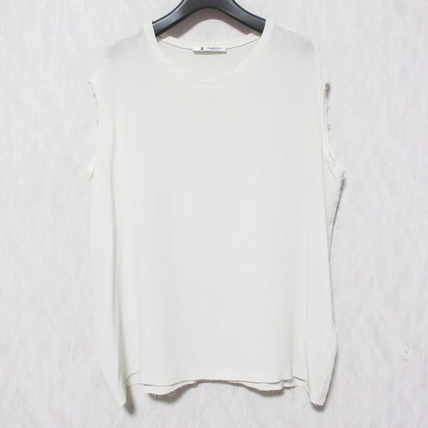 【商品名】BARENA バレナ シルク100％ カットオフ ノースリーブ ブラウス カットソー XS オフホワイト【ブランド】BARENA バレナ【対象】レディース【ランク】A ※使用感はあるが、傷や汚れの少ない商品【カラー】オフホワイト【...