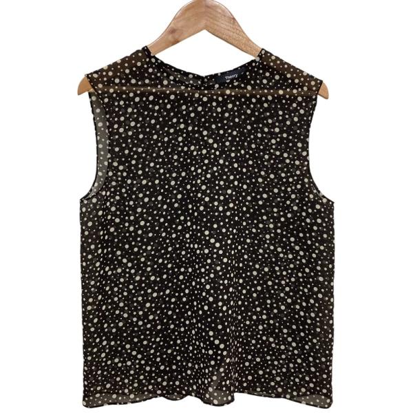 【商品名】23SS Theory セオリー PRINTED CHIFFON CONTINUOUS SHELL ノースリーブ ブラウス サイズP ブラウン【ブランド】theory セオリー【対象】レディース【ランク】SA ※若干の使用感はある...