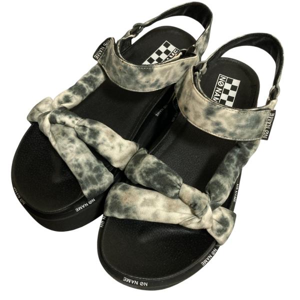 【商品名】NONAME ノーネーム POPPY SUNSET 厚底 プラットフォーム サンダル サイズ37 23.5cm タイダイ ブラック【ブランド】NO NAME ノーネーム【対象】レディース【ランク】SA ※若干の使用感はあるが、全体...