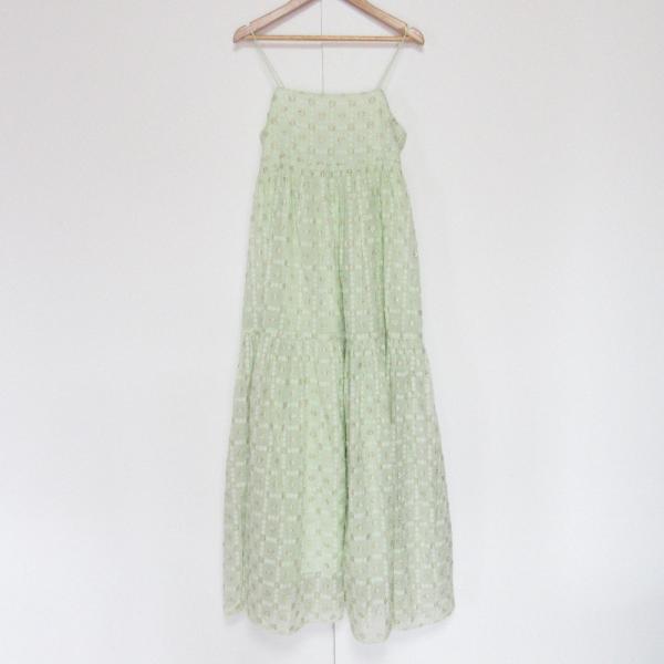 【商品名】24AW NE QUITTEZ PAS ヌキテパ Lurex Bhutta Cami Dress キャミソールドレスワンピース 010542GC3 ライトグリーン【ブランド】NE QUITTEZ PAS ヌキテパ【対象】レディース...