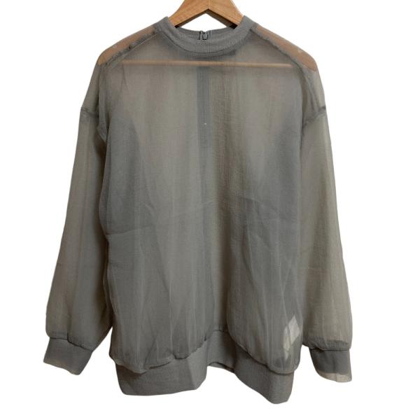 【商品名】24SS MAISON SPECIAL メゾンスペシャル シアーギャザートップス オーバーサイズ プルオーバー サイズF グレー【ブランド】MAISON SPECIAL メゾンスペシャル【対象】レディース【ランク】SA ※若干の使...