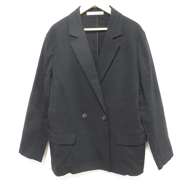 【商品名】25SS theory luxe セオリーリュクス LUSH LINEN ADISON ダブルテーラードジャケット サイズ40 ブラック【ブランド】theory luxe セオリーリュクス【対象】レディース【ランク】A ※使用感は...