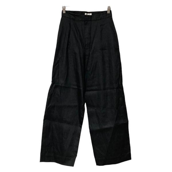 【商品名】RUOHAN ローハン リネン タックワイドパンツ S ブラック【ブランド】RUOHAN ローハン【対象】レディース【ランク】SA ※若干の使用感はあるが、全体的に状態の良い商品【カラー】ブラック【表記サイズ】S【実寸サイズ】ウエ...