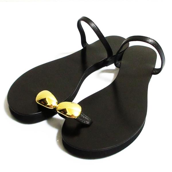 【商品名】LAOCOONTE ラオコンテ リングトゥサンダル サイズ38 約24.0cm〜24.5cm ブラック【ブランド】LAOCOONTE ラオコンテ【対象】レディース【ランク】S ※ほとんど使用がなく、とても状態の良い商品【カラー】ブ...