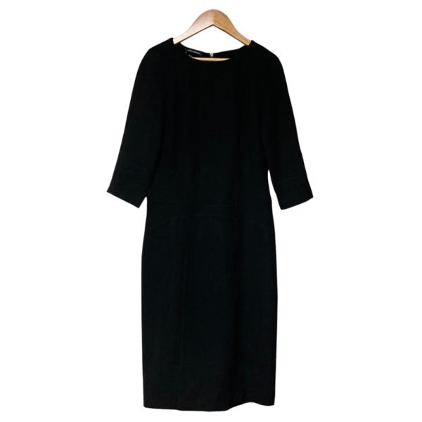【商品名】narciso rodriguez ナルシソ ロドリゲス バックジップ 7分袖 膝丈ワンピース サイズ38 ブラック【ブランド】Narciso Rodriguez ナルシソ ロドリゲス【対象】レディース【ランク】SA ※若干の使用...