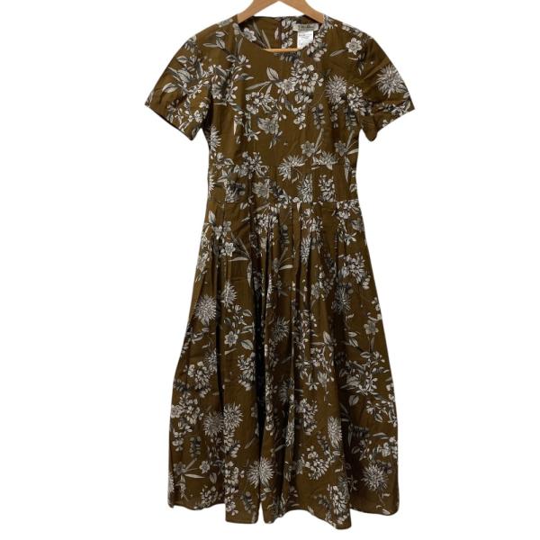 【商品名】S Max Mara エスマックスマーラ フラワープリント ショートスリーブ ロングワンピース サイズ34 ブラウン×ホワイト【ブランド】'S Max Mara エスマックスマーラ【対象】レディース【ランク】SA ※若干の使用感は...